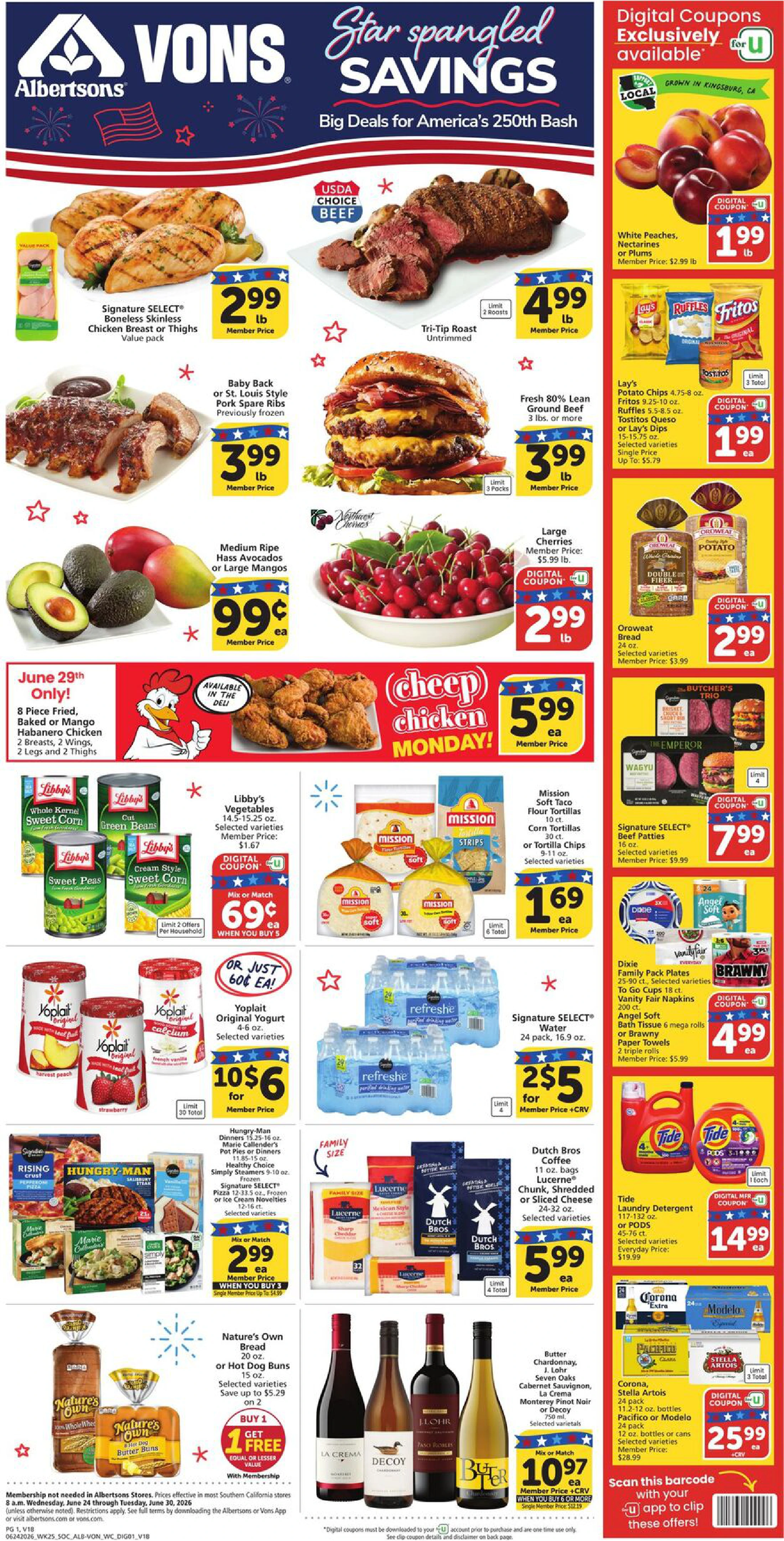 Albertsons West Coast - Weekly Ad - Jun 24 - 30, 2026 | WeeklyAd.io